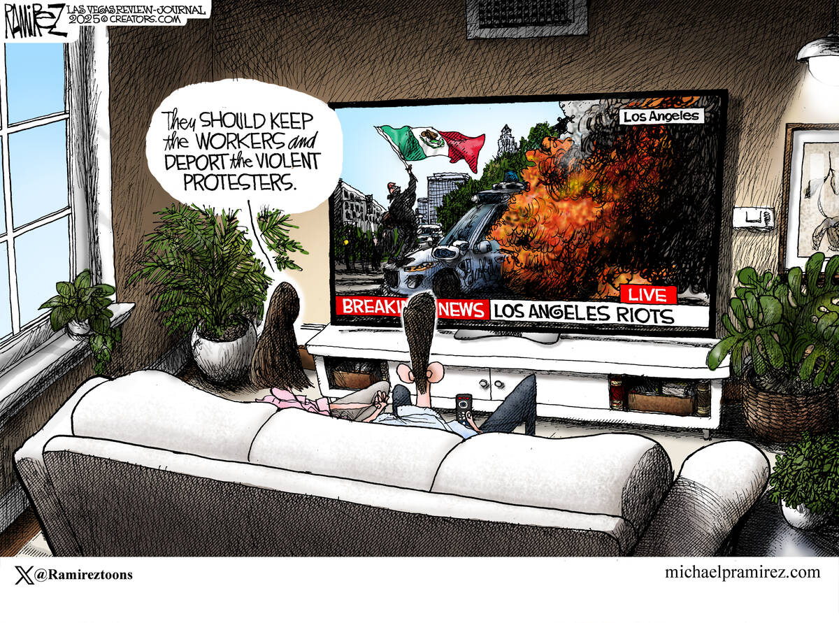 CARTOON: The violent protesters | Michael Ramirez | Opinion