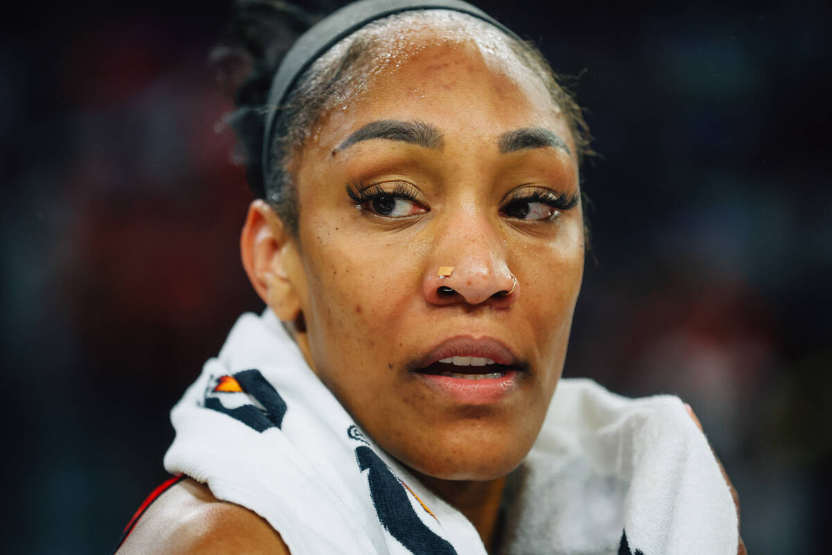 A’ja Wilson listed as questionable by Las Vegas Aces with wrist injury ...
