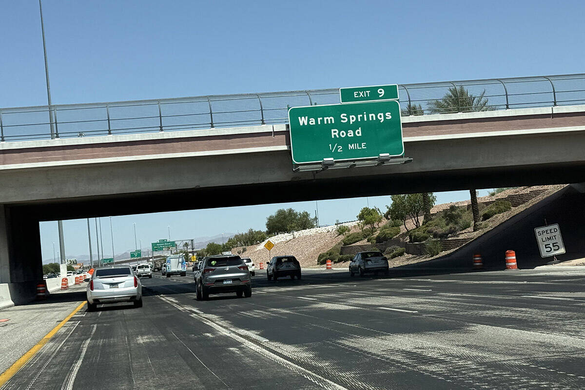 215 lane, ramp closures planned for stretch near Harry Reid ...