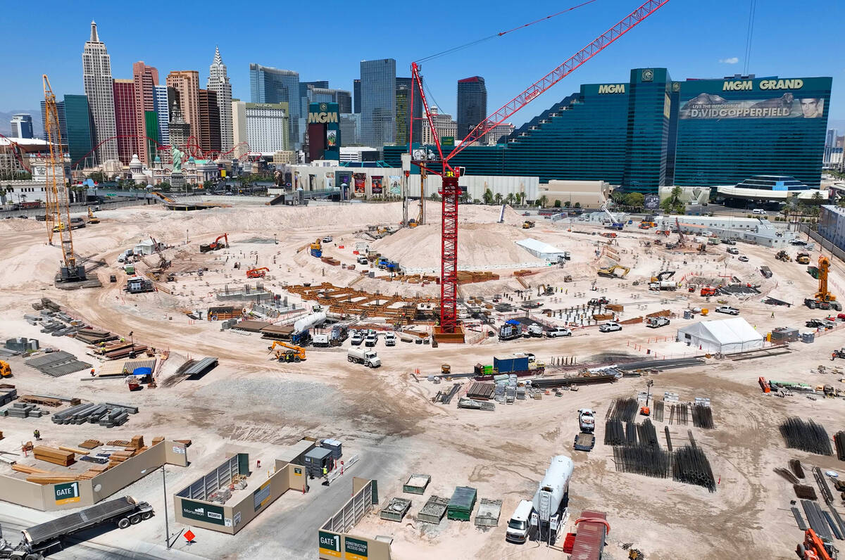 A’s Las Vegas ballpark construction moves ahead with issuance of concrete work building permit ...
