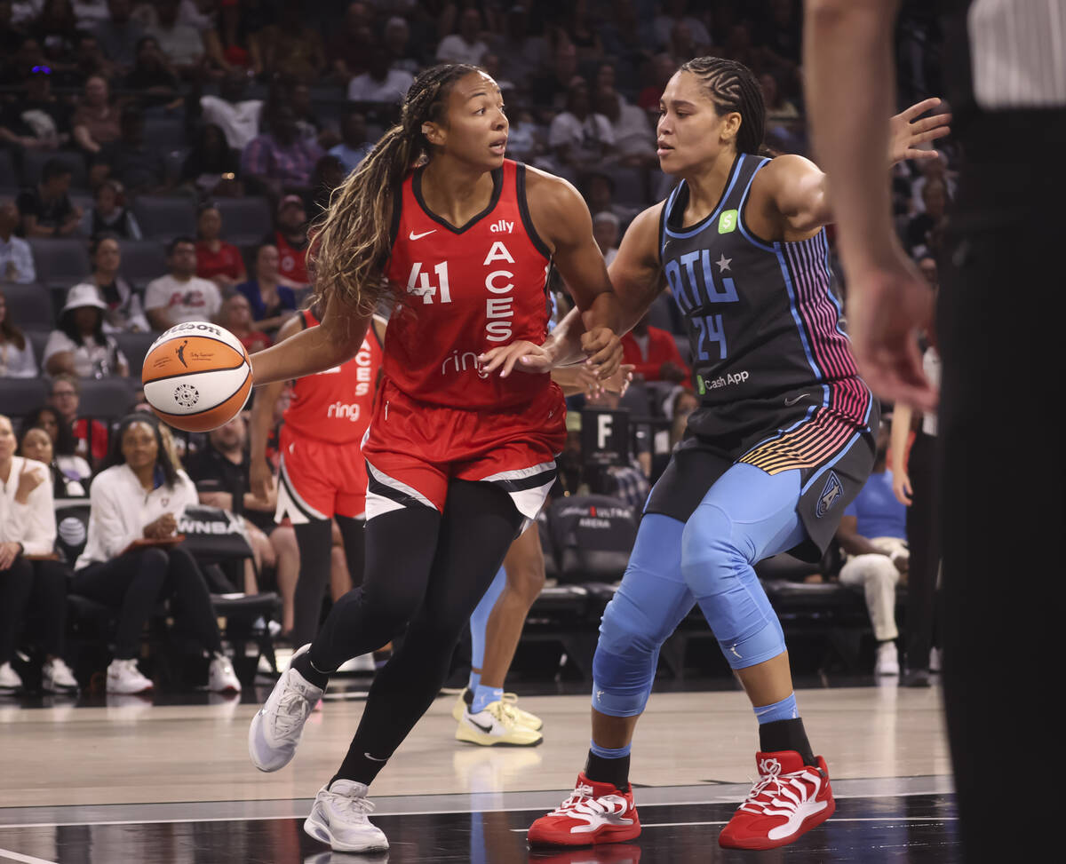 Las Vegas Aces’ Jackie Young, Kiah Stokes adjusting during winning ...