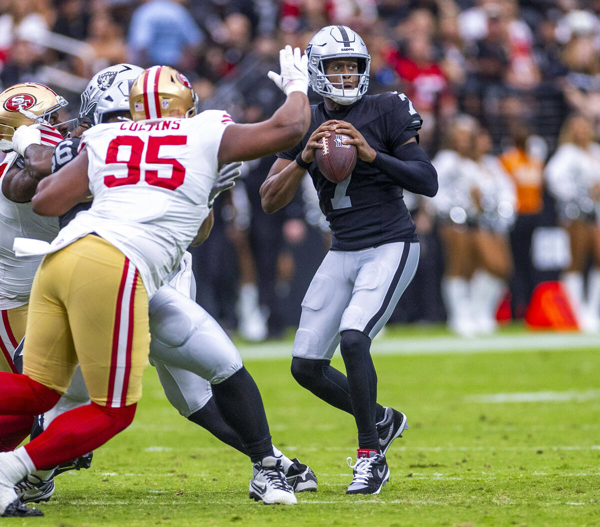 Raiders quarterback Geno Smith excited to reunite with Pete Carroll ...