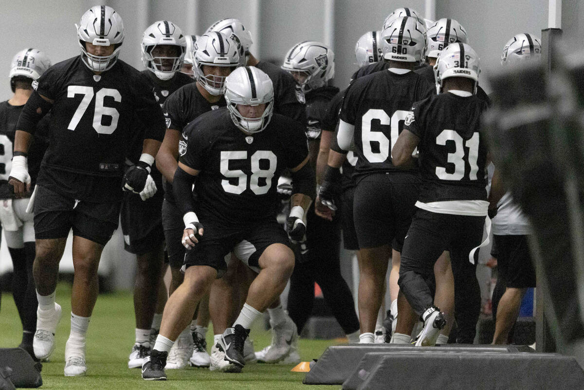Raiders’ offensive line remains hot topic before Chicago Bears game ...