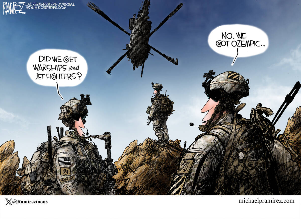CARTOON: Fat bottom generals | Michael Ramirez | Opinion