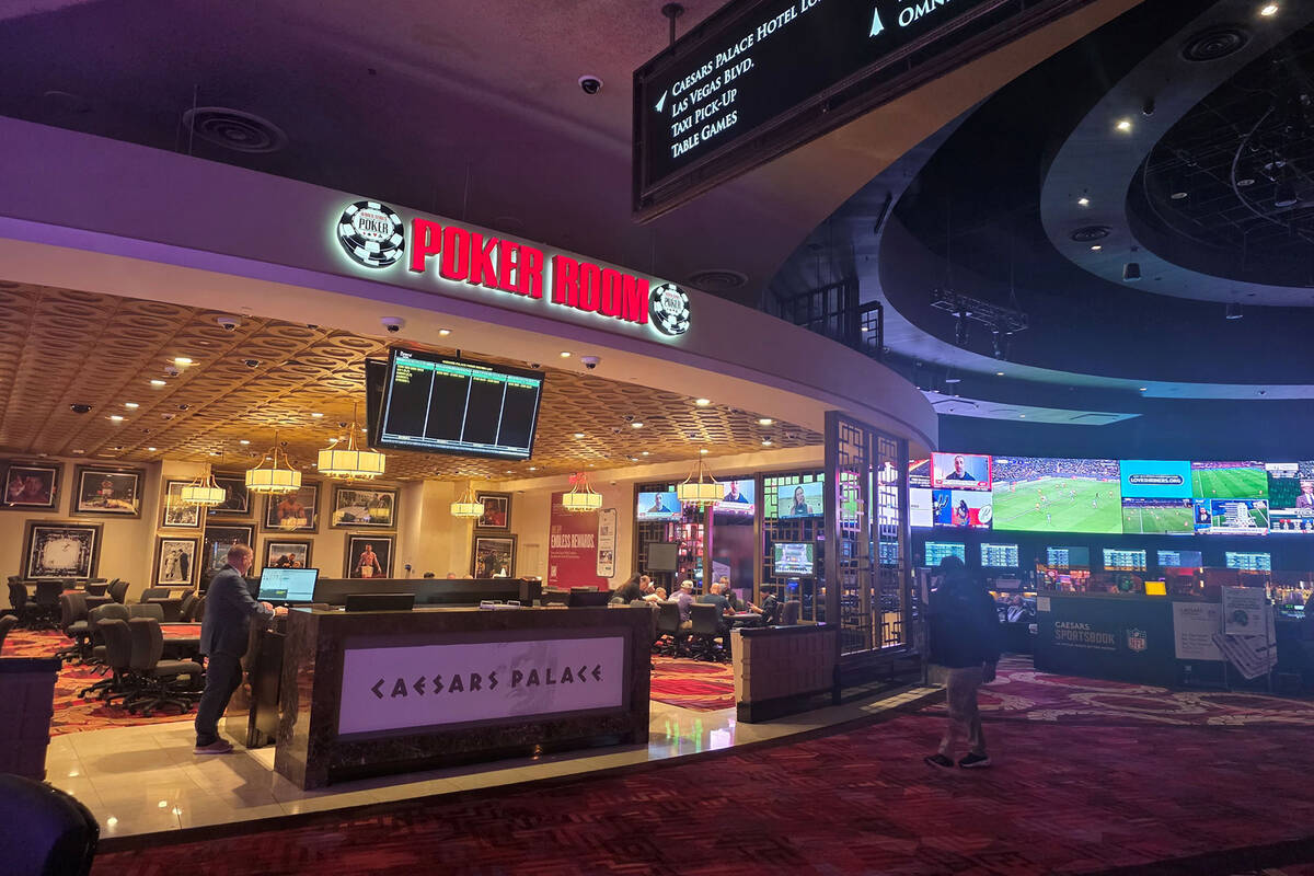 Caesars Palace poker room returns to ‘original’ location | Casinos ...