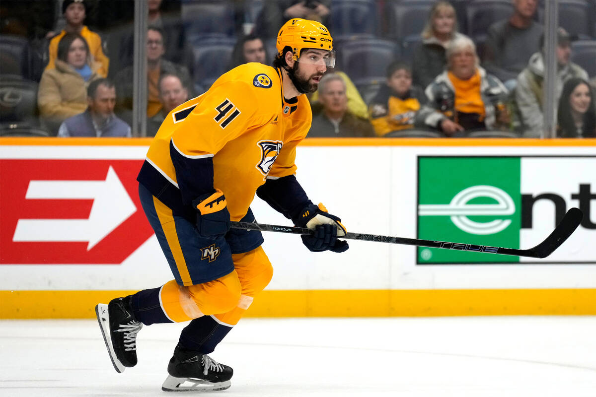 Nic Hague to face Golden Knights for first time with Nashville ...