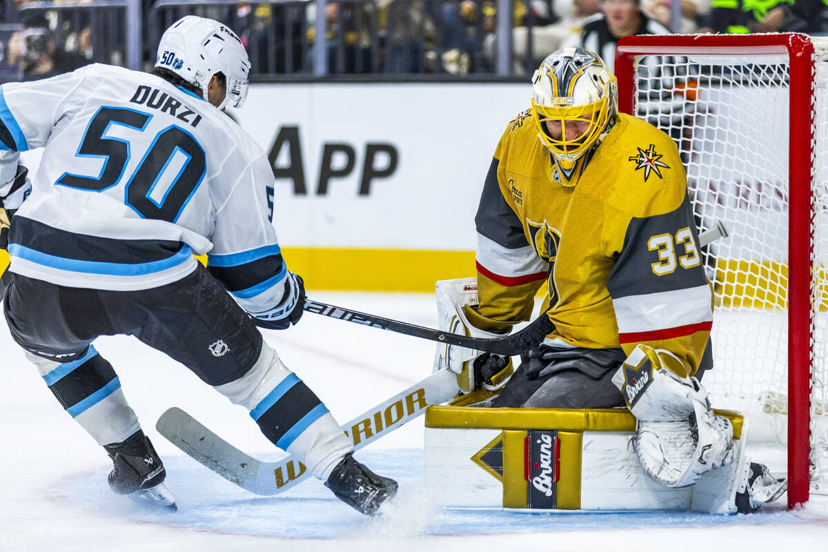 Adin Hill at Vegas Golden Knights practice, return could be soon ...